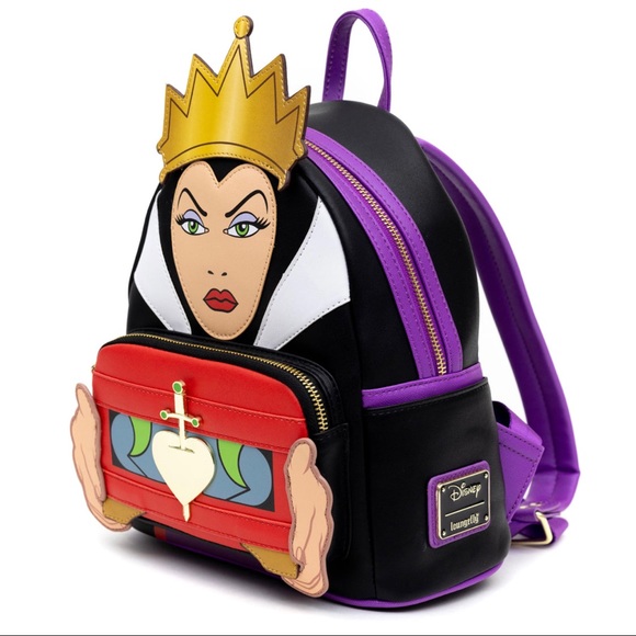 Loungefly | Bags | Loungefly Evil Queen Snow White Heart Chest Mini ...